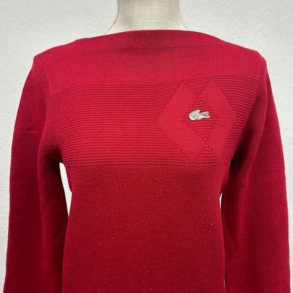 Lacoste | Sweaters | Vintage Haymakerlacoste Preppy Sweater With Boat ...